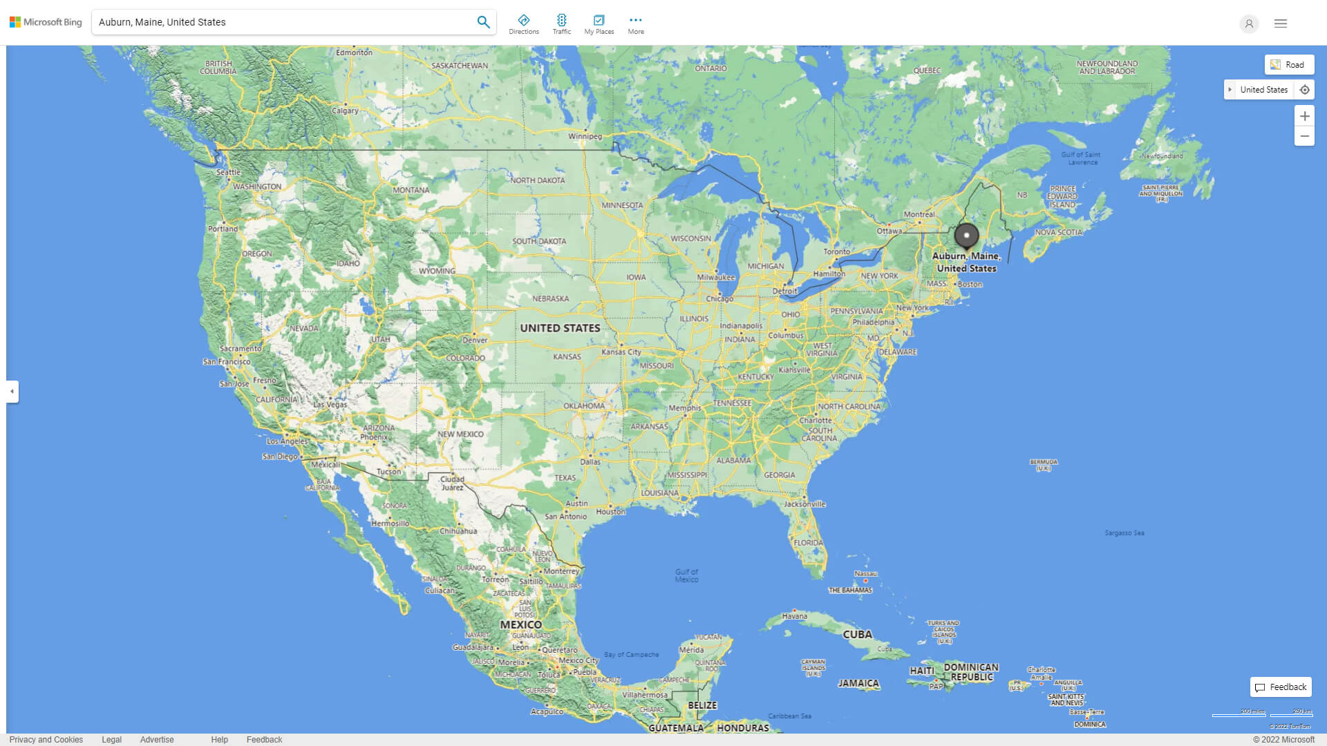 Auburn Maine Map - United States