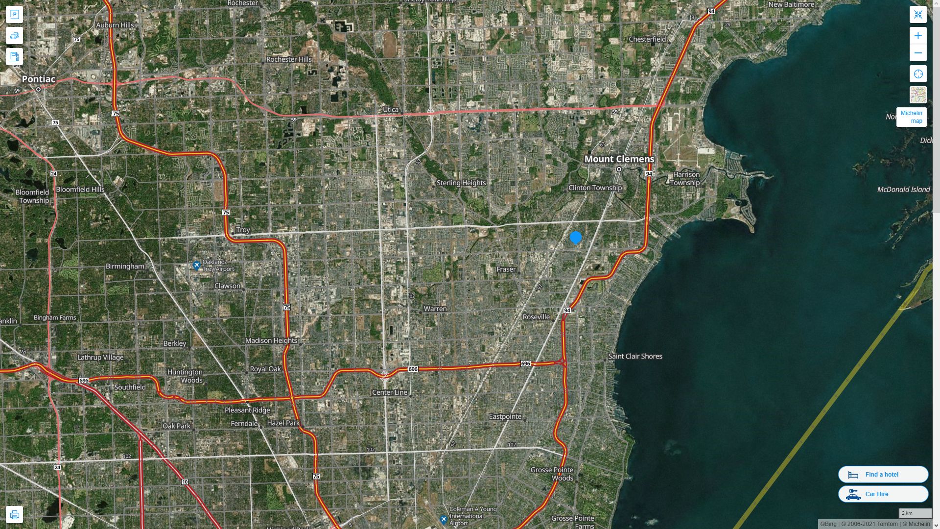 Clinton Township Michigan Map - United States