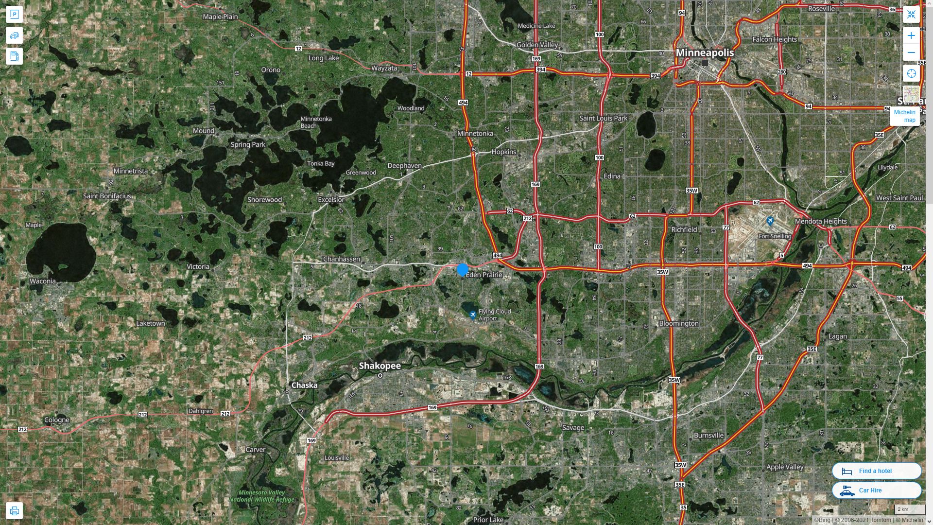 Eden Prairie, Minnesota Map