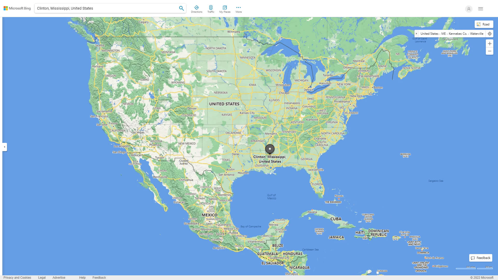 Clinton Mississippi Map - United States