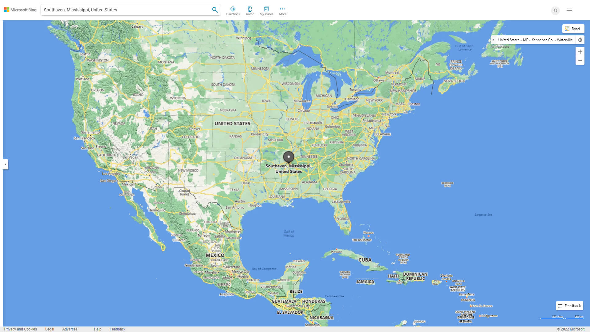 Southaven Mississippi Map - United States