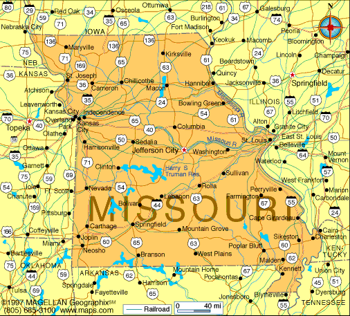 Kansas City Missouri Map