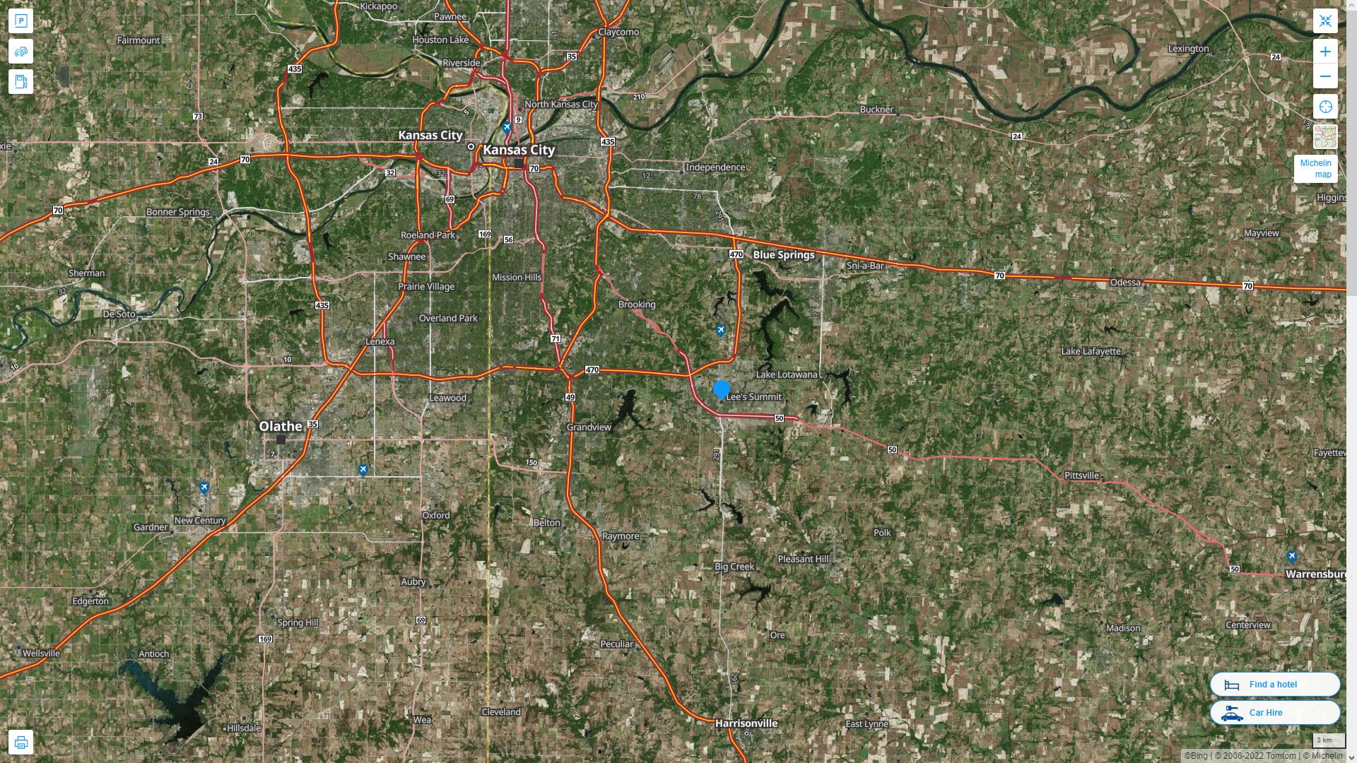 Lee's Summit Missouri Map - United States