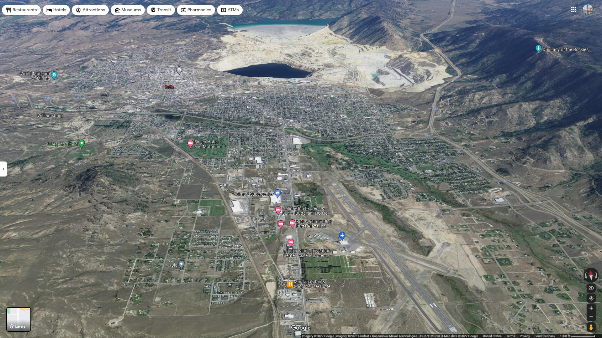 Butte Silver Bow Montana Map - United States