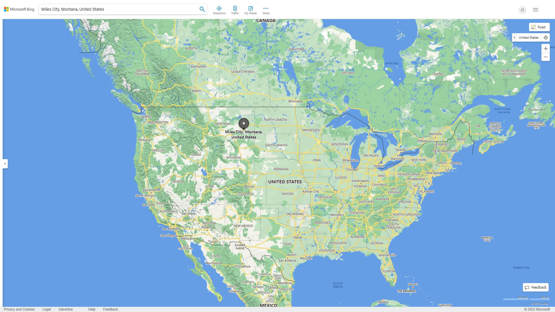 Miles City Montana Map - United States
