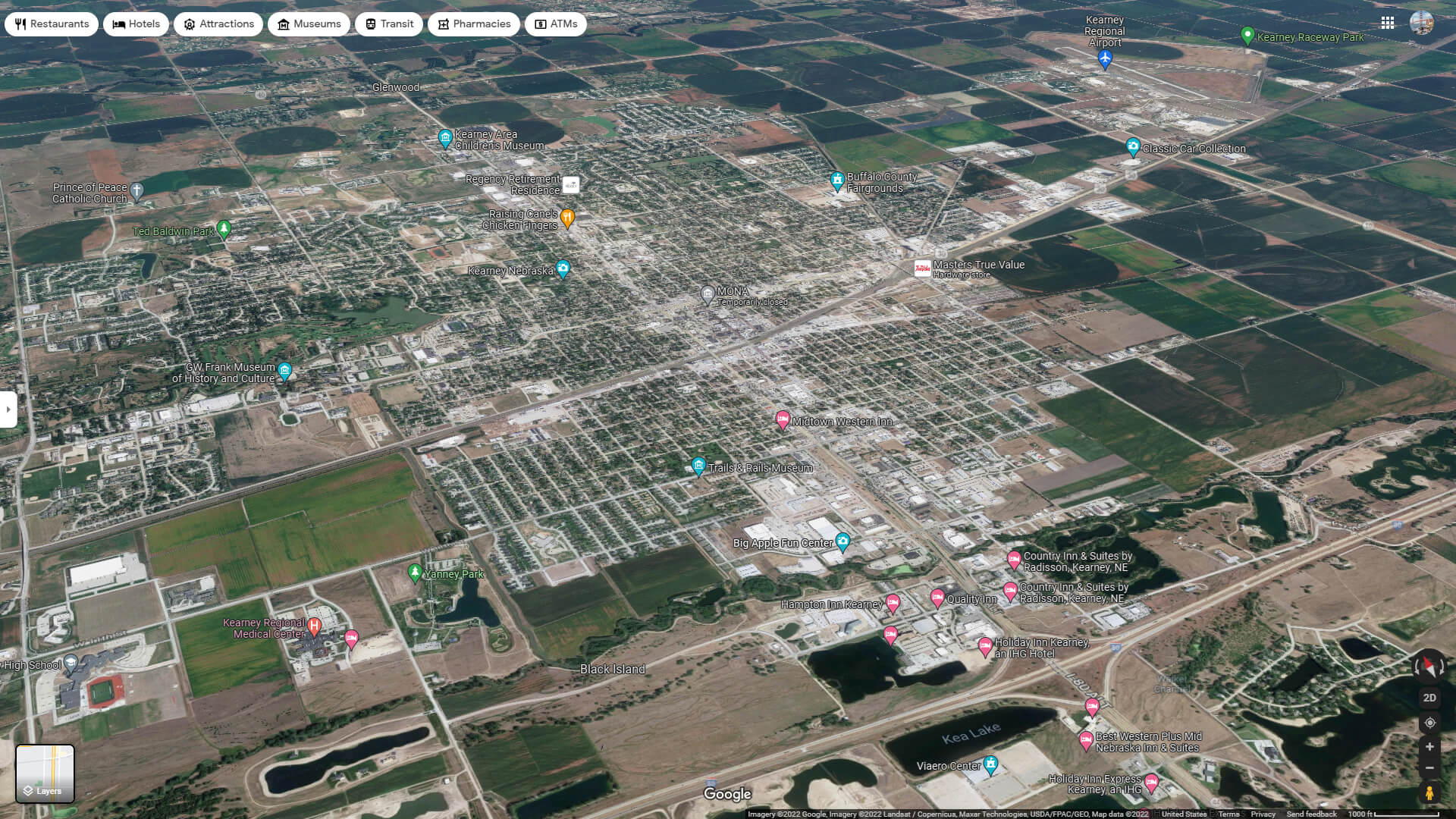 Kearney Nebraska Map - United States