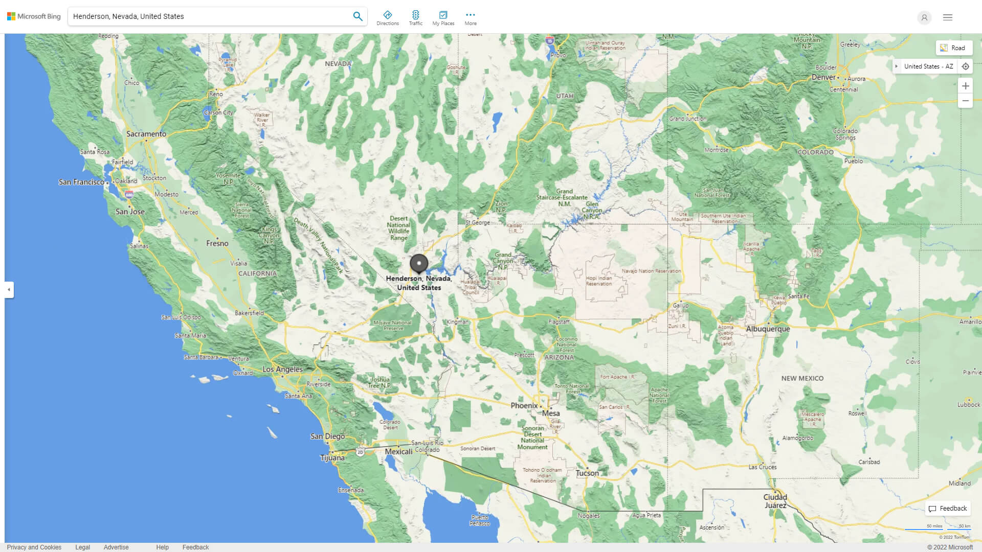 Henderson Nevada Map - United States