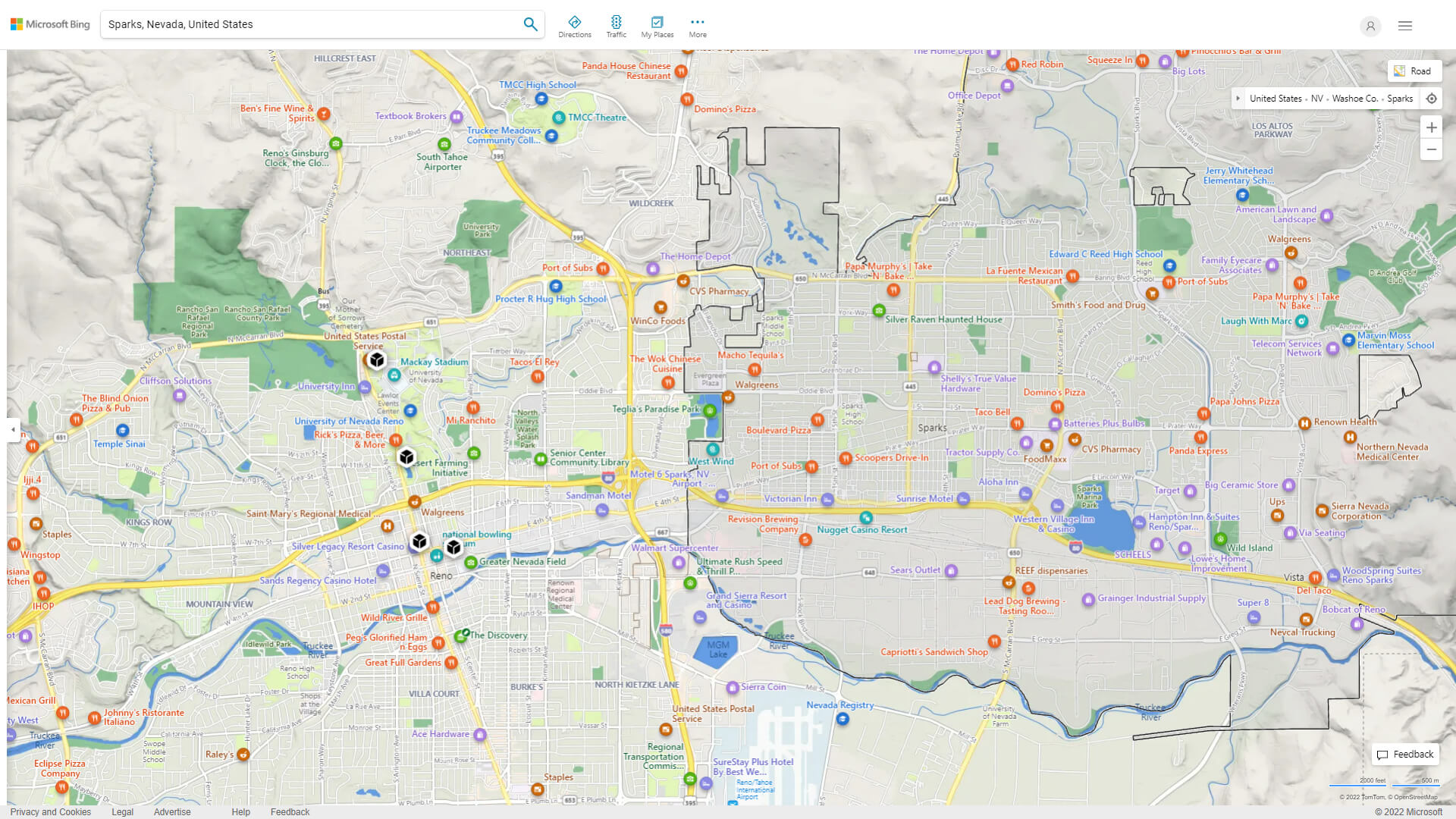 Sparks Nevada Map - United States
