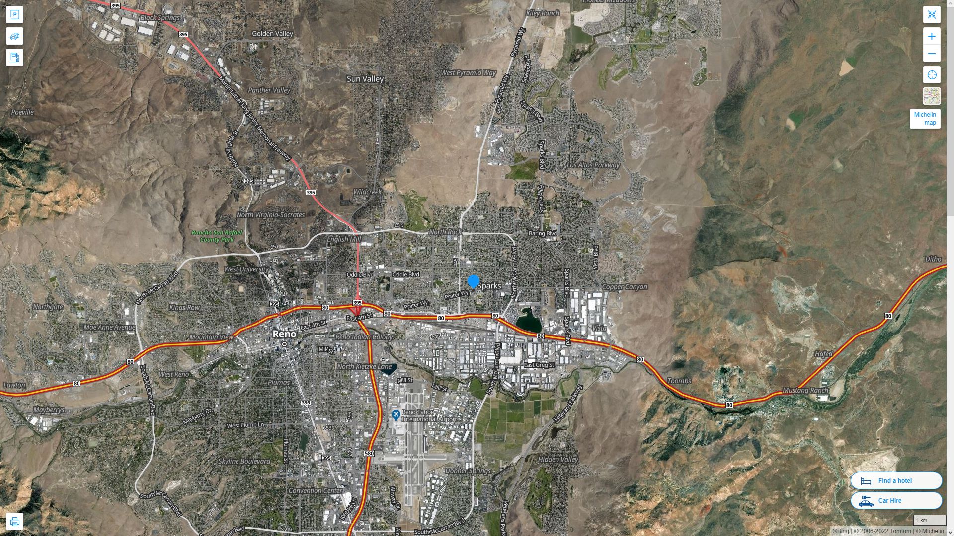 Sparks Nevada Map - United States