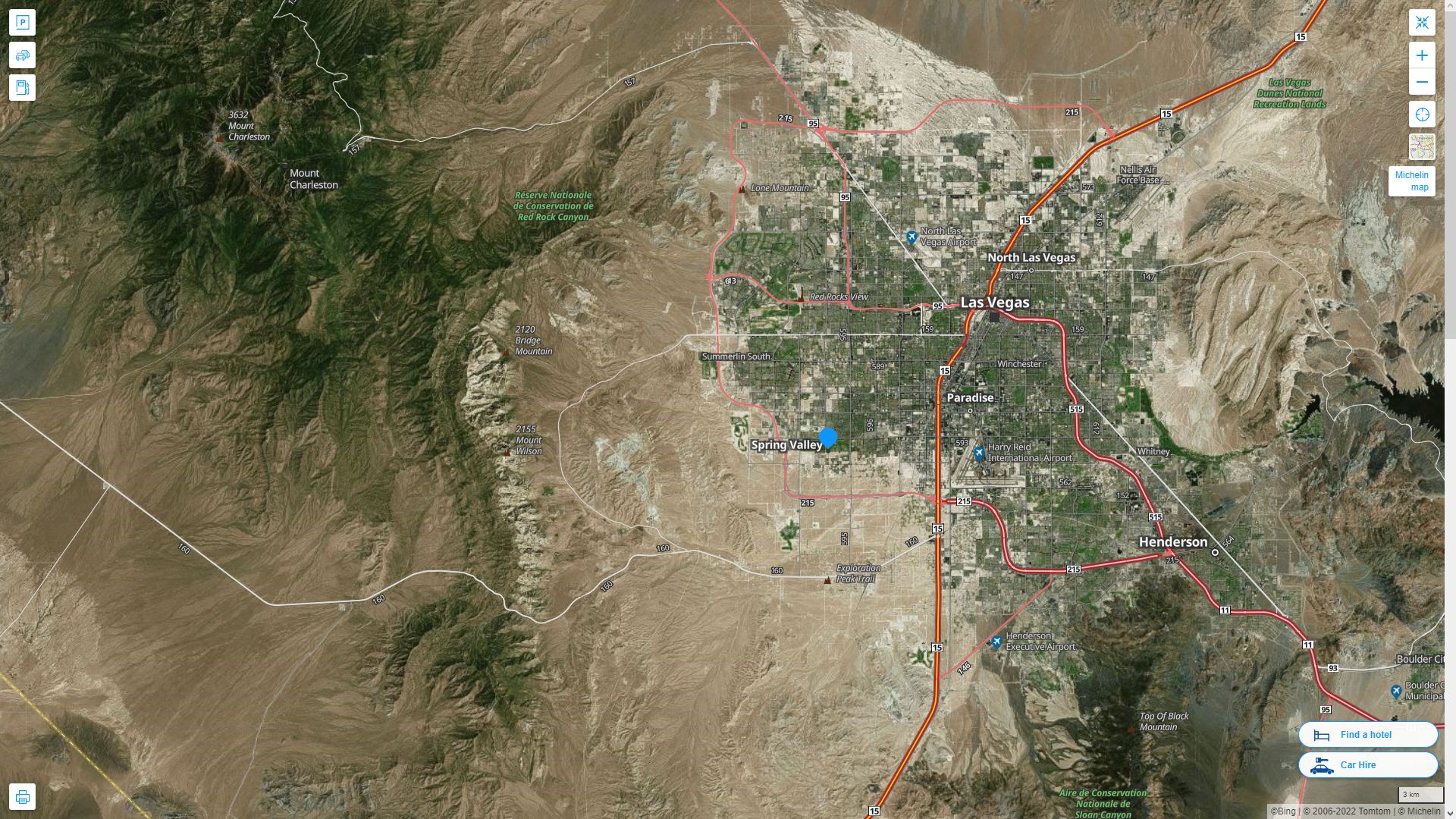 Spring Valley Nevada Map - United States