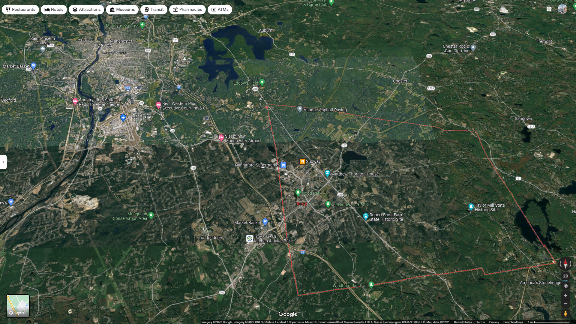 Derry New Hampshire Map - United States