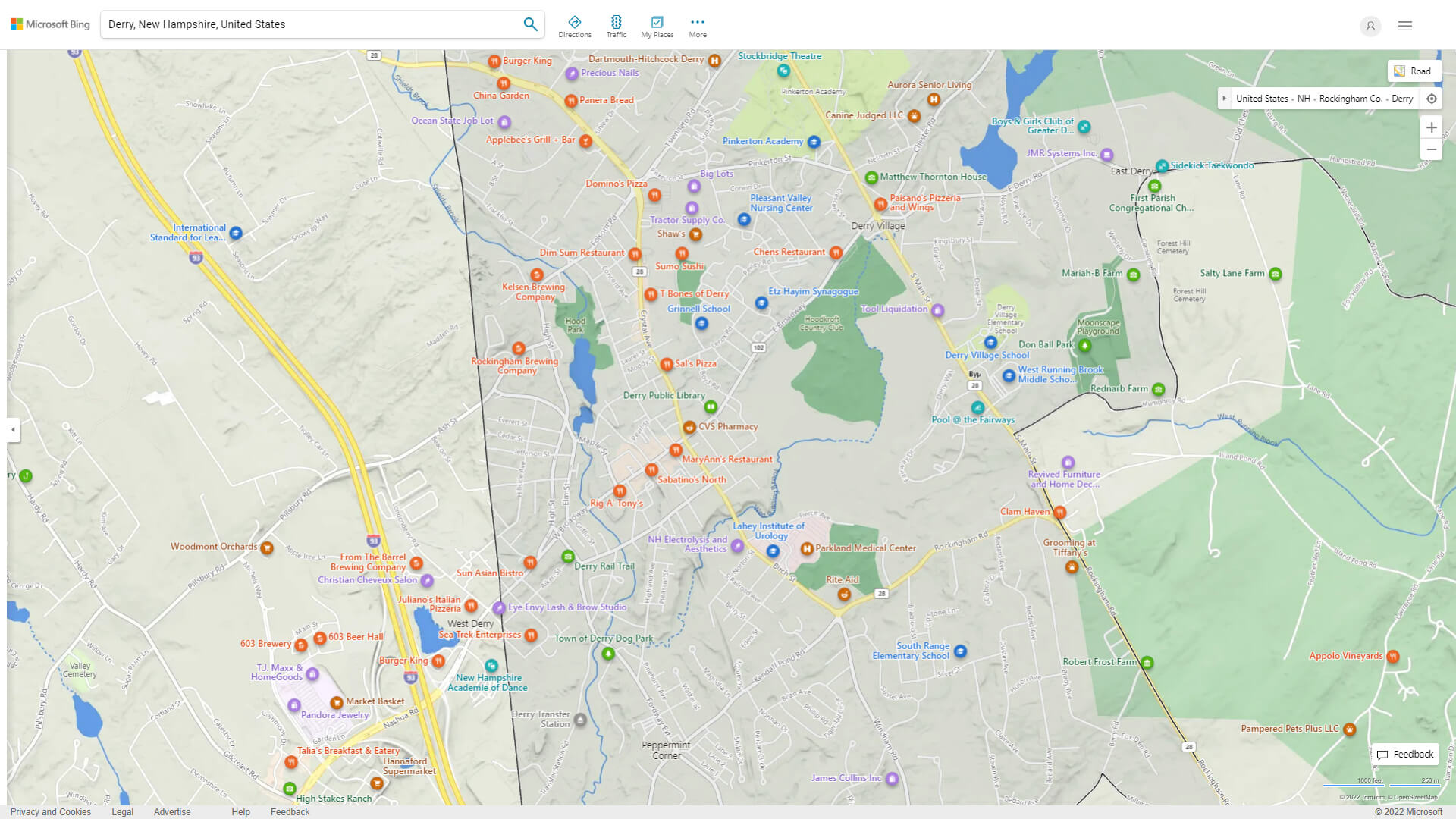 Derry New Hampshire Map - United States