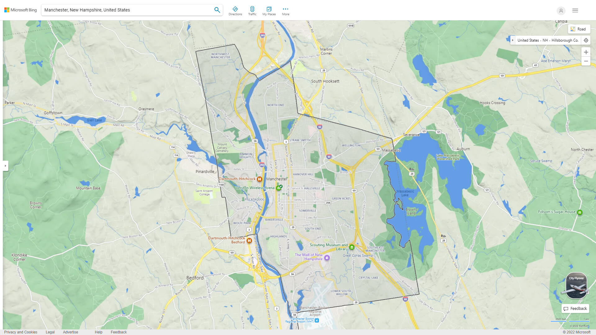 Manchester New Hampshire Map - United States
