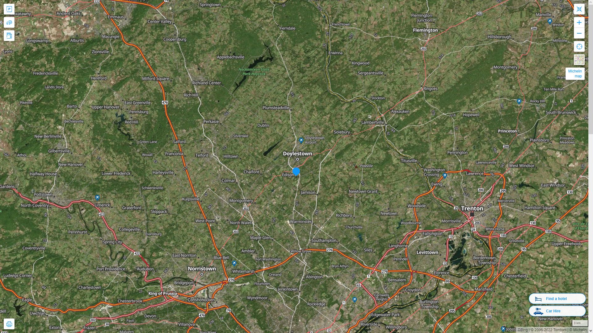 Edison Township New Jersey Map - United States