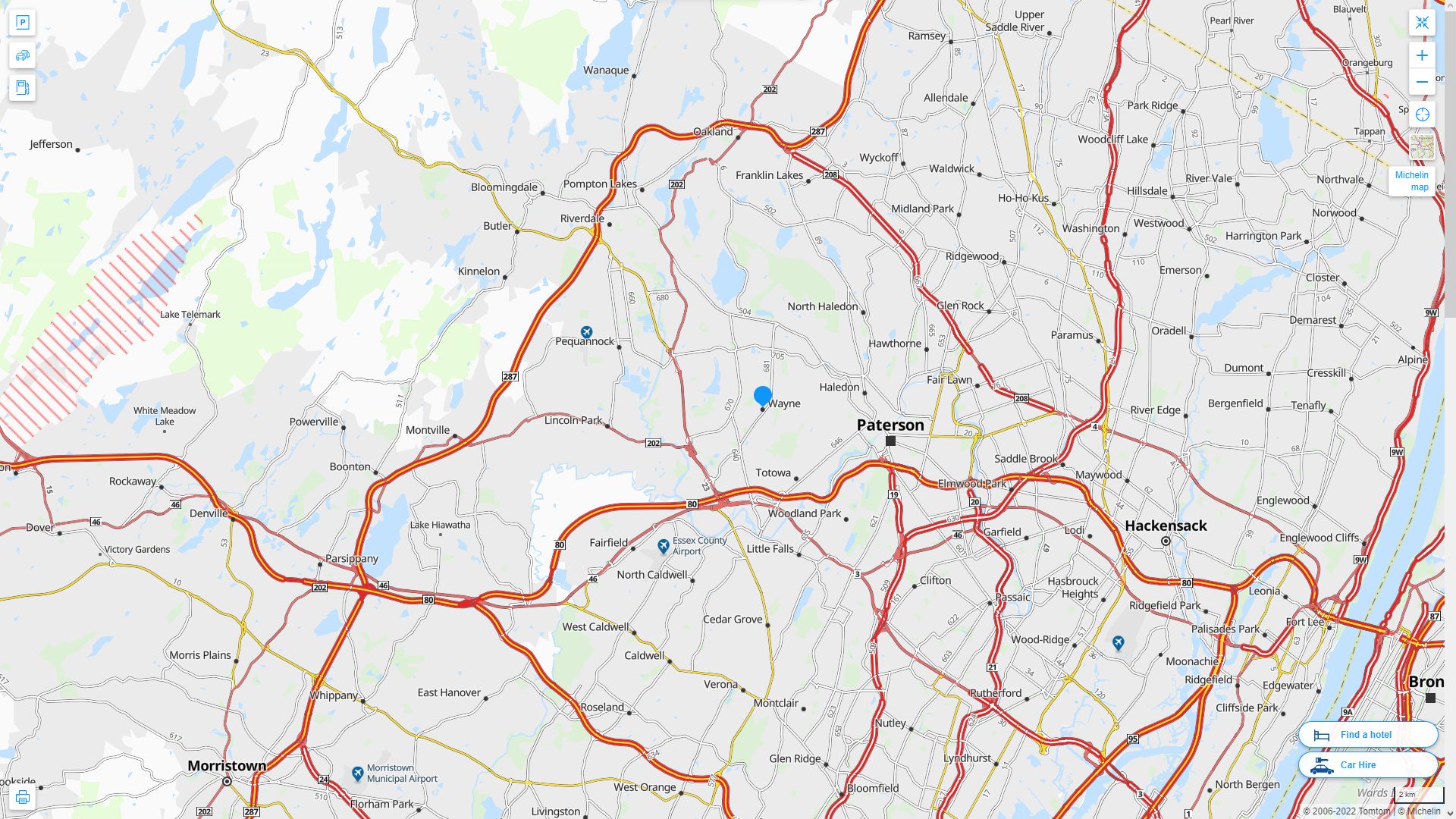 Wayne Township, New Jersey Map