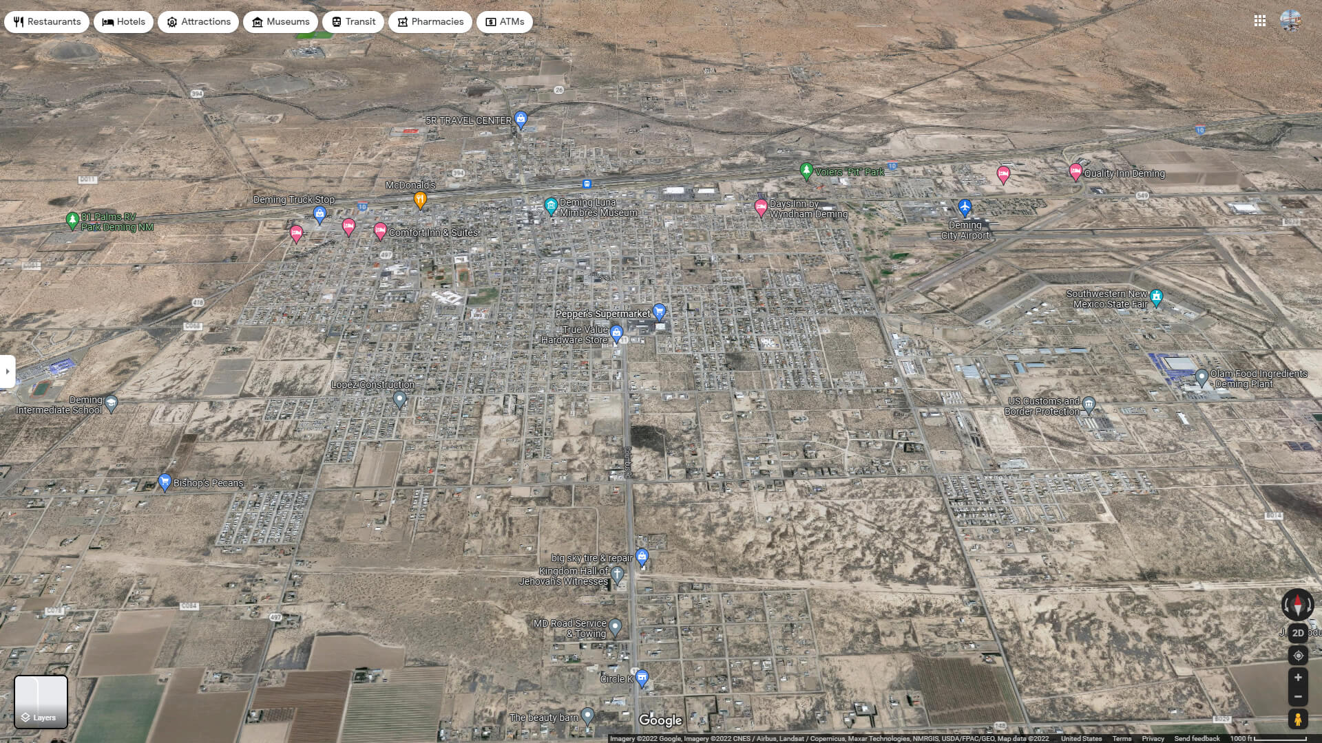 Deming, New Mexico Map