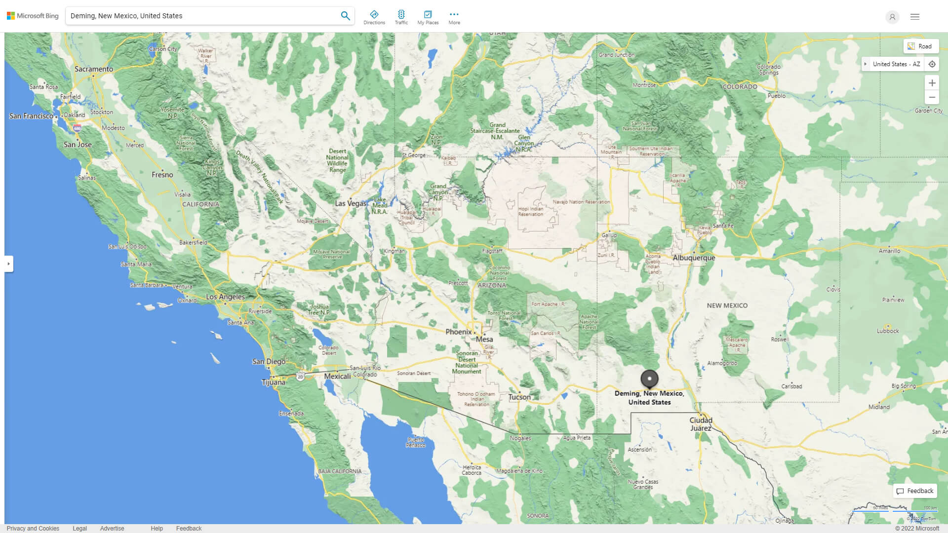 Deming, New Mexico Map