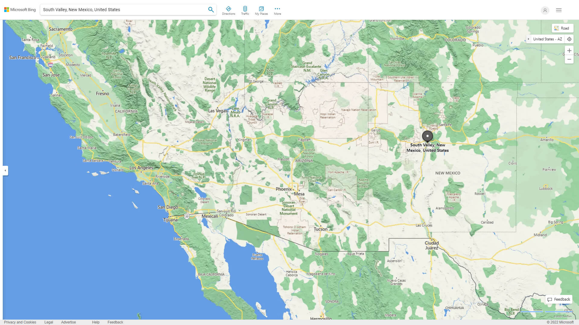 South Valley New Mexico Map - United States