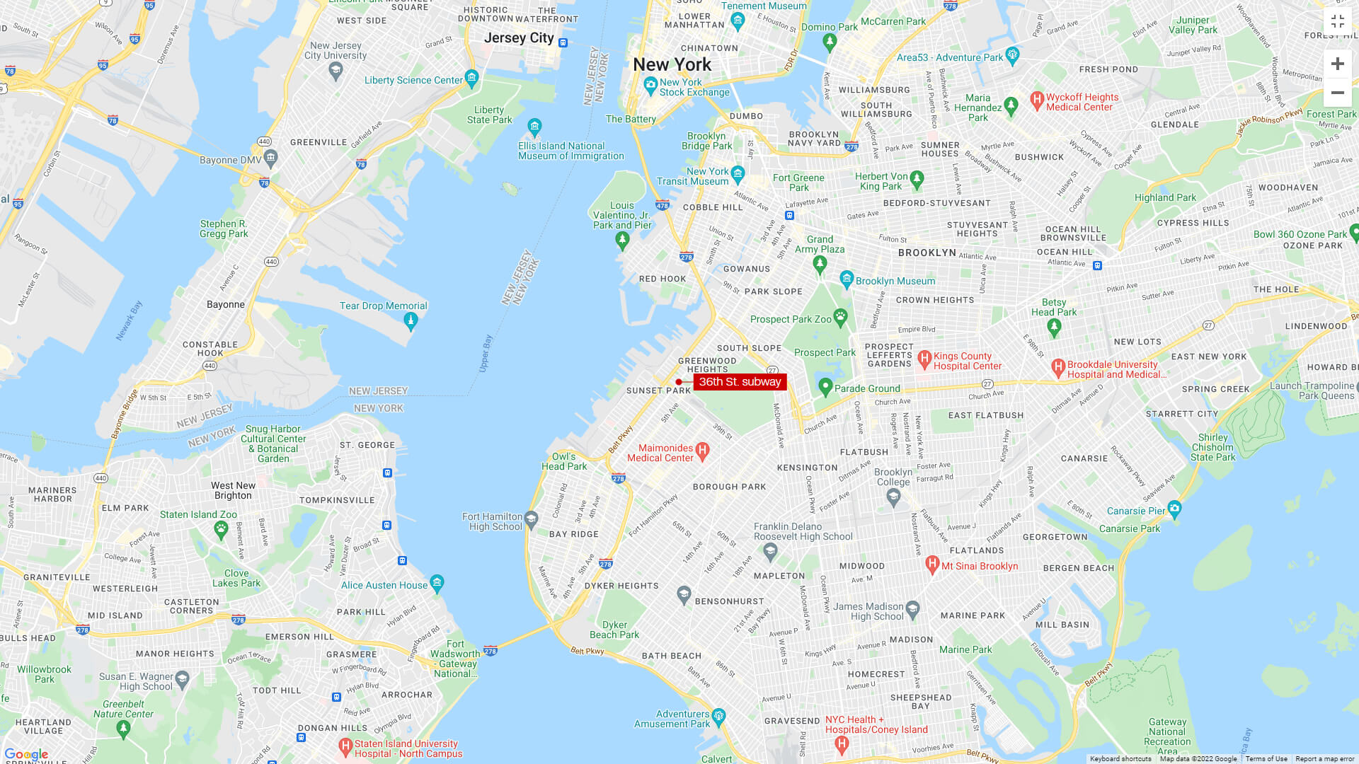 Where is 36th Street Subway Station in Brooklyn, New York Ci