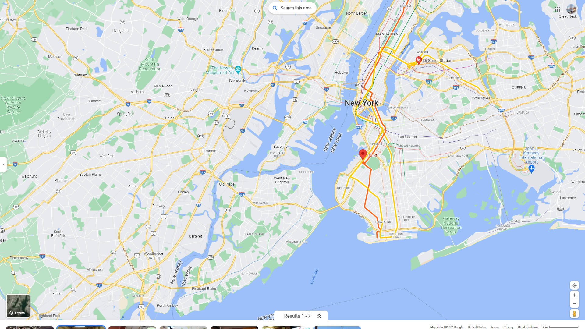 Where is 36th Street Subway Station in Brooklyn, New York Ci