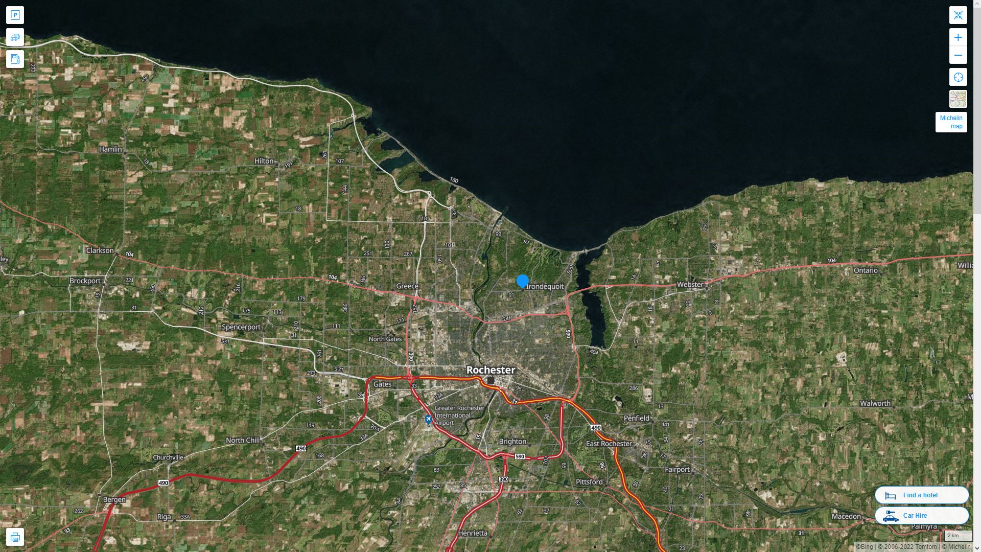 irondequoit New York Map - United States