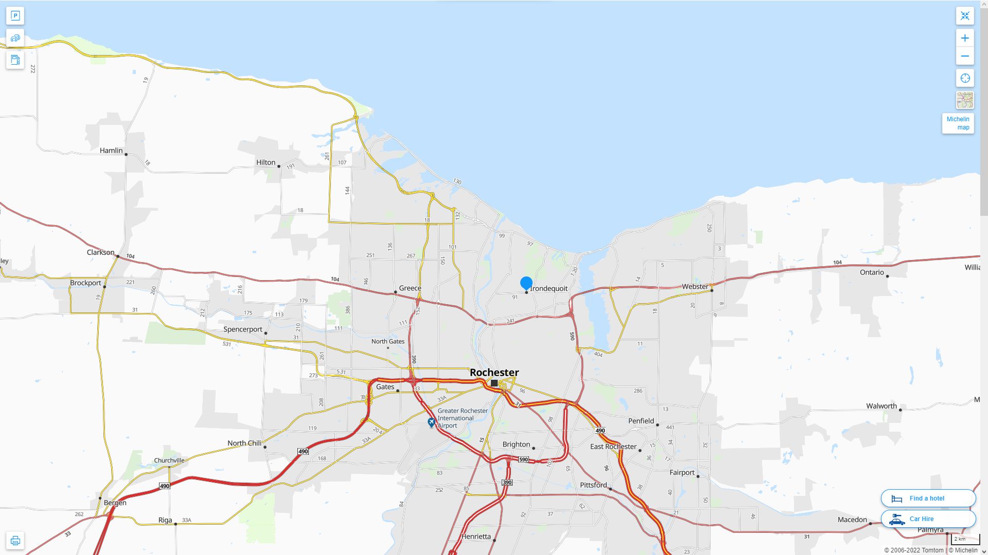 irondequoit New York Map - United States
