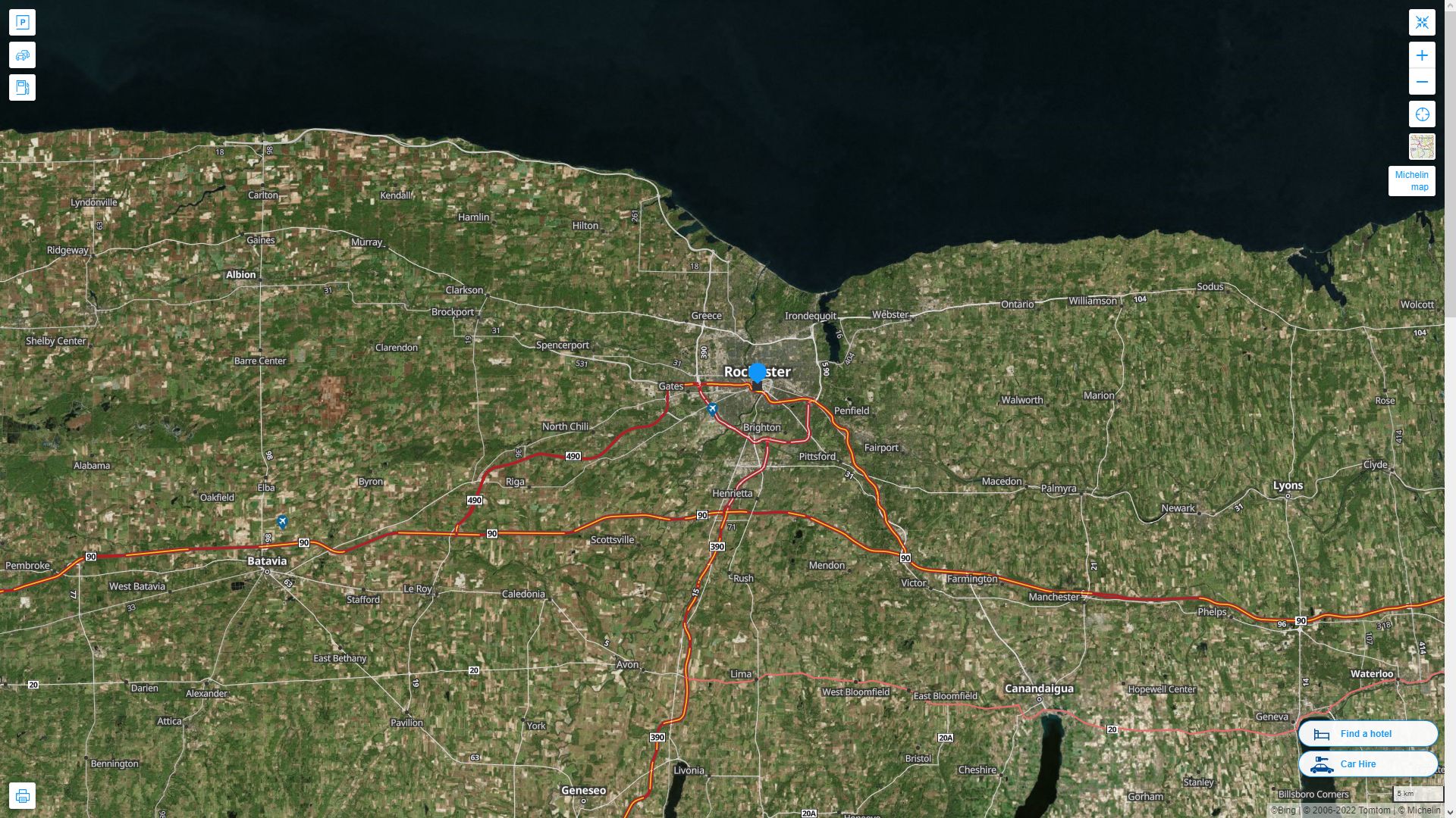Rochester New York Map - United States