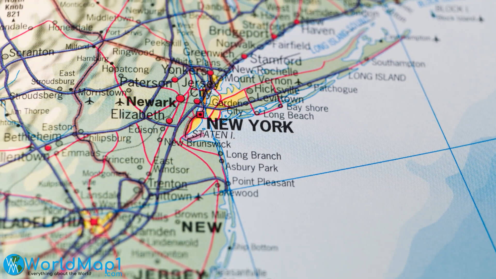 High Detailed New York Map