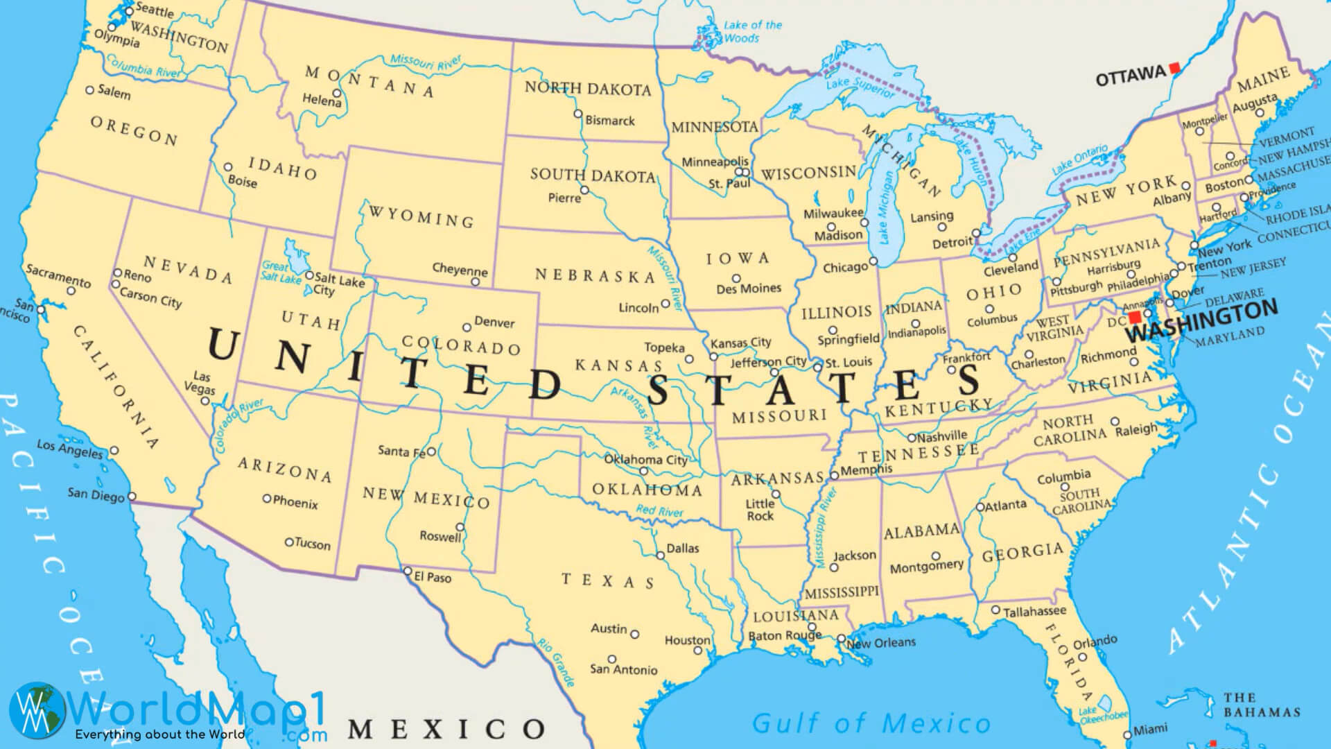 Where is Located New York in the US and Cities Map of New Yo