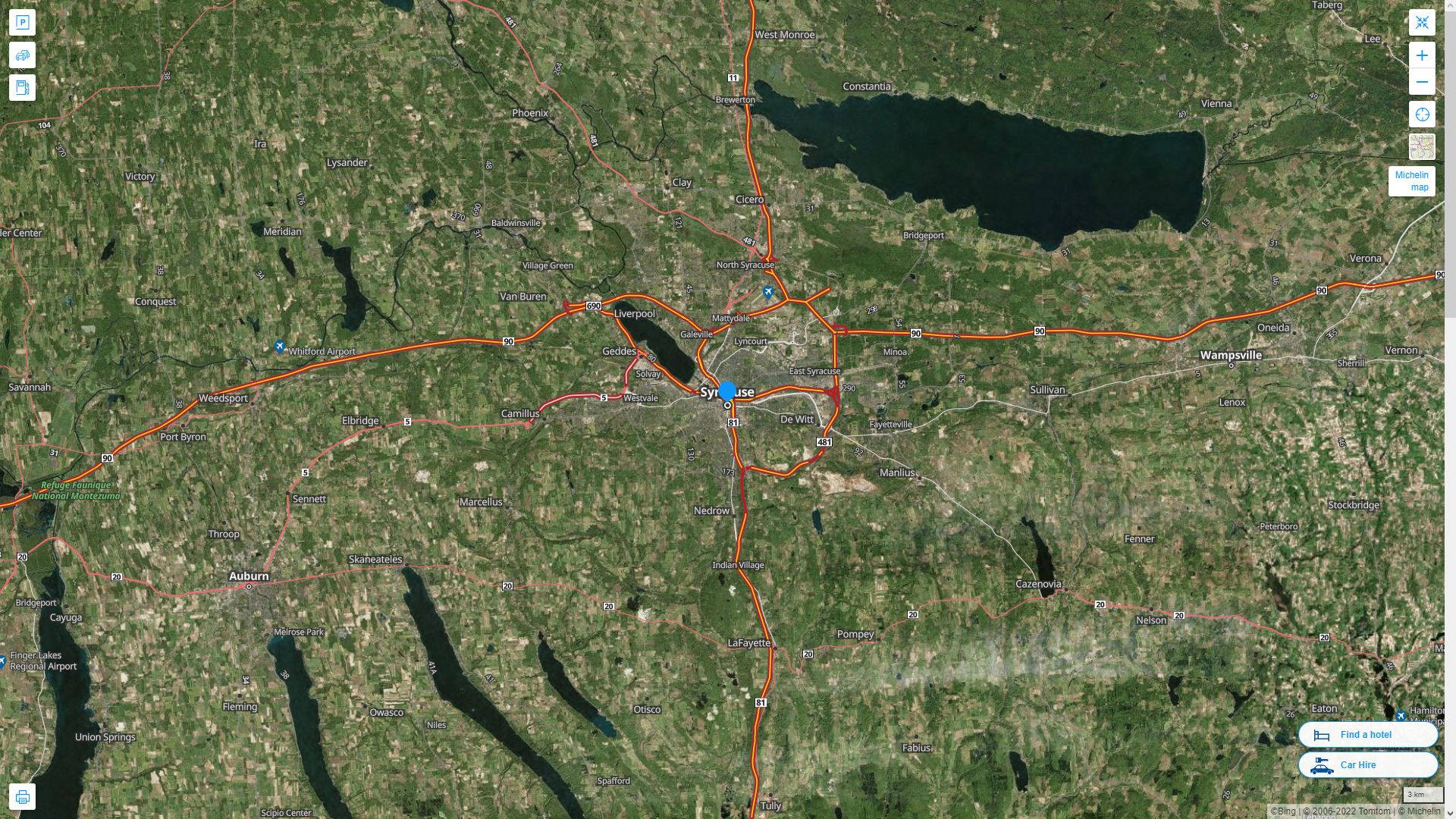 Syracuse, New York Map