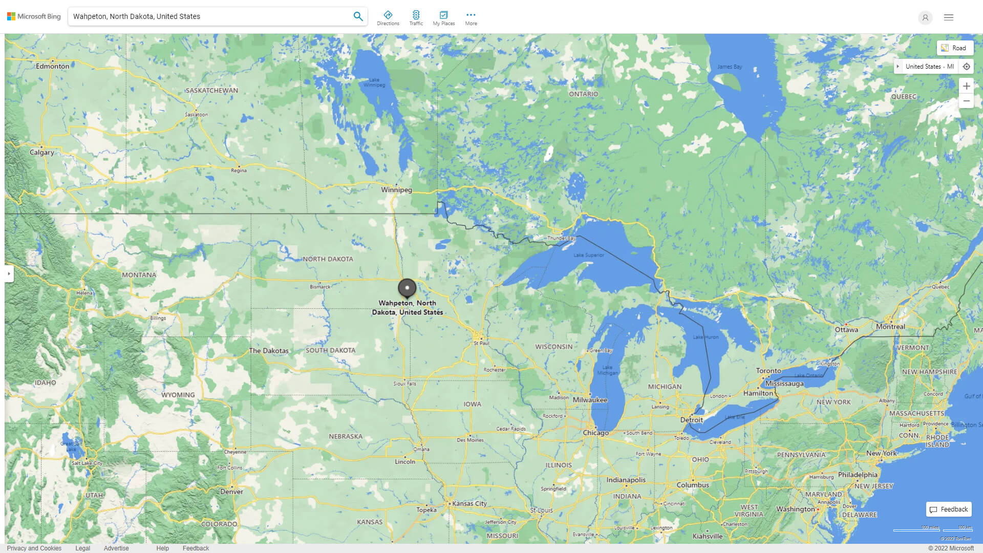 Wahpeton North Dakota Map - United States