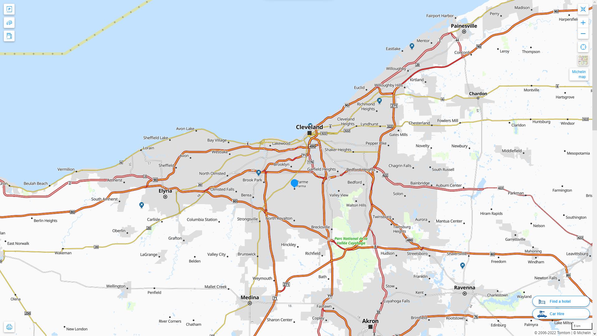 Parma Ohio Map - United States