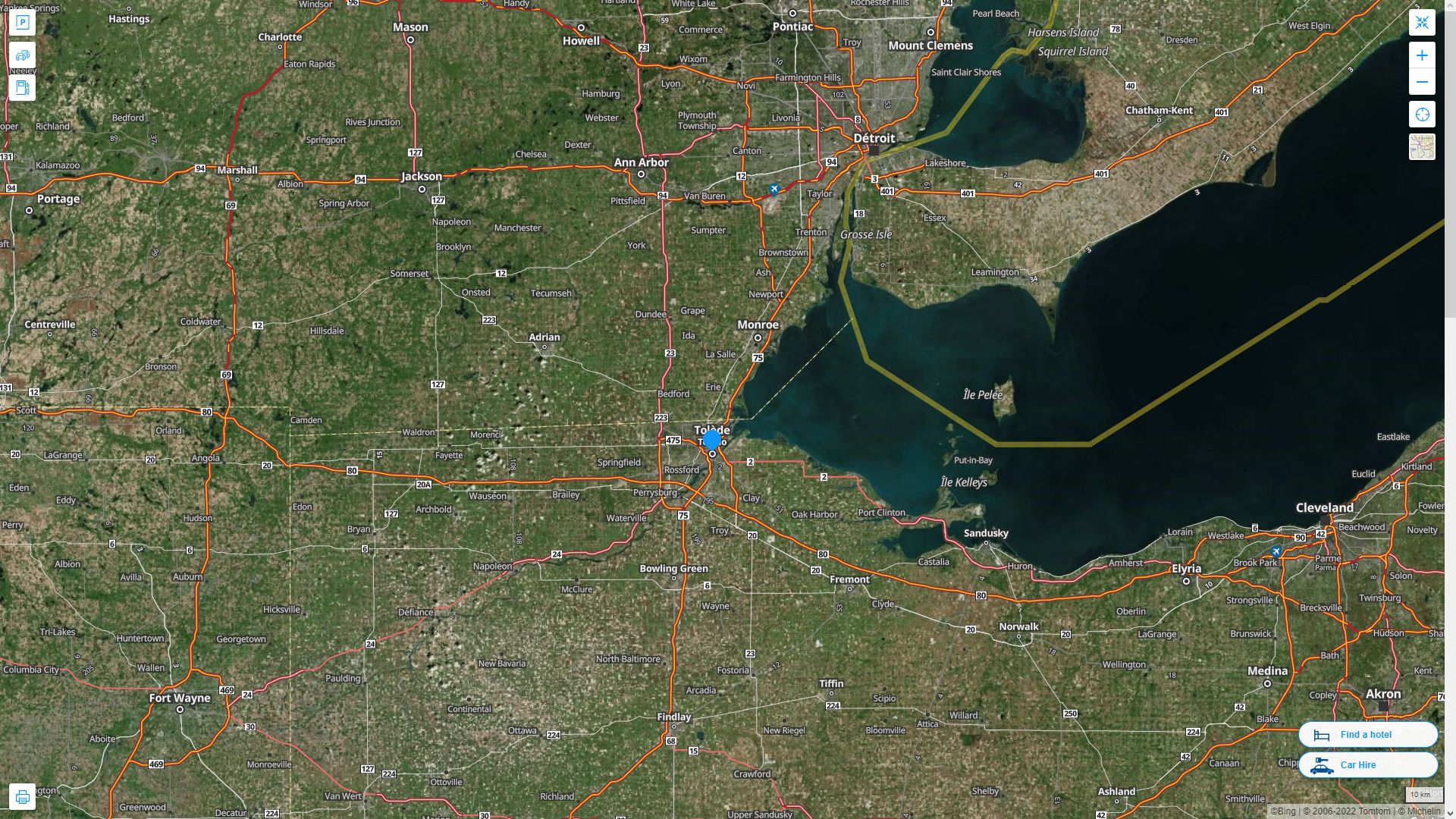 Toledo Ohio Map - United States