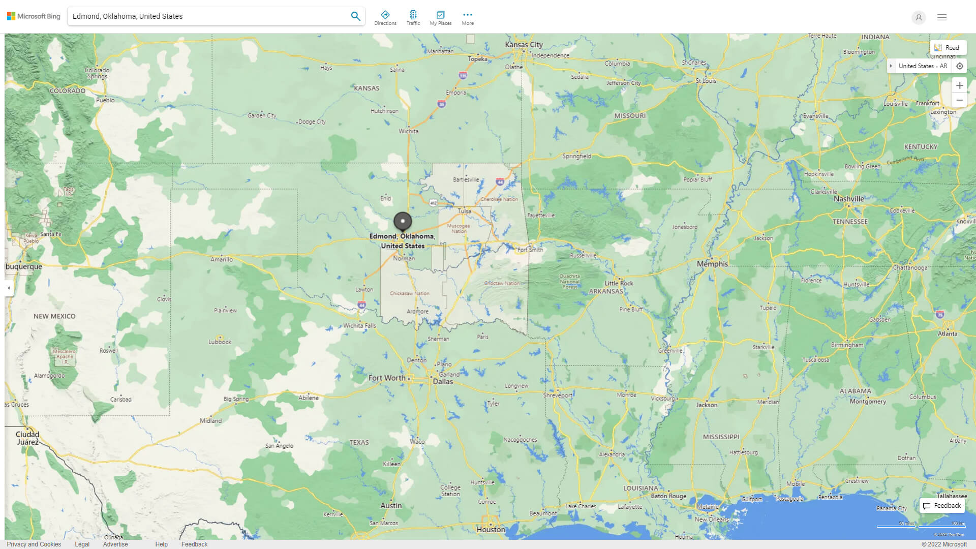 Edmond Oklahoma Map - United States
