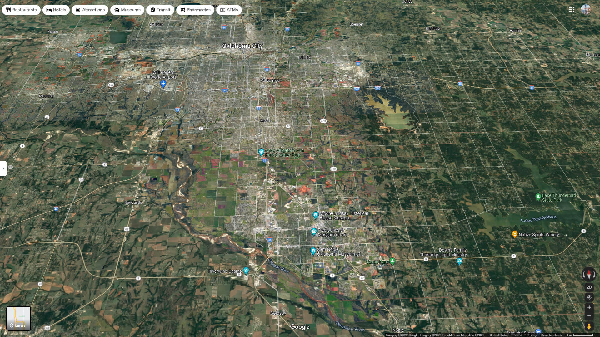 Norman Oklahoma Map - United States