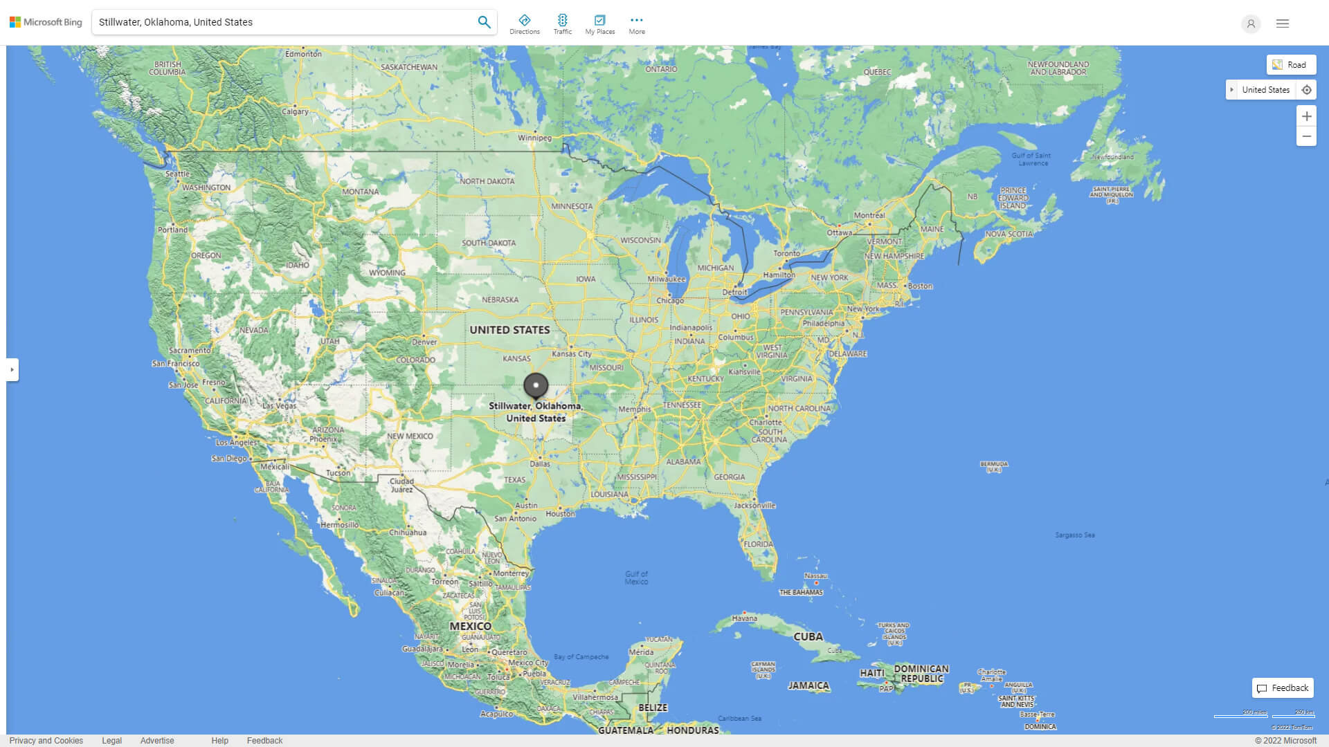 Stillwater Oklahoma Map - United States