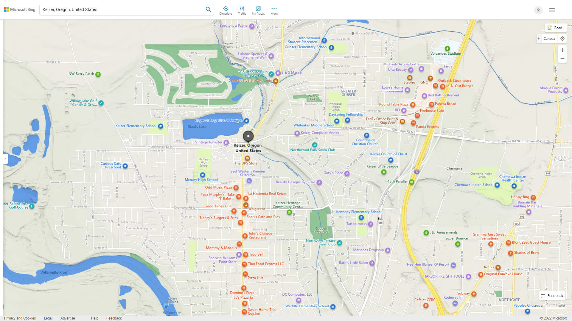 Keizer Oregon Map - United States