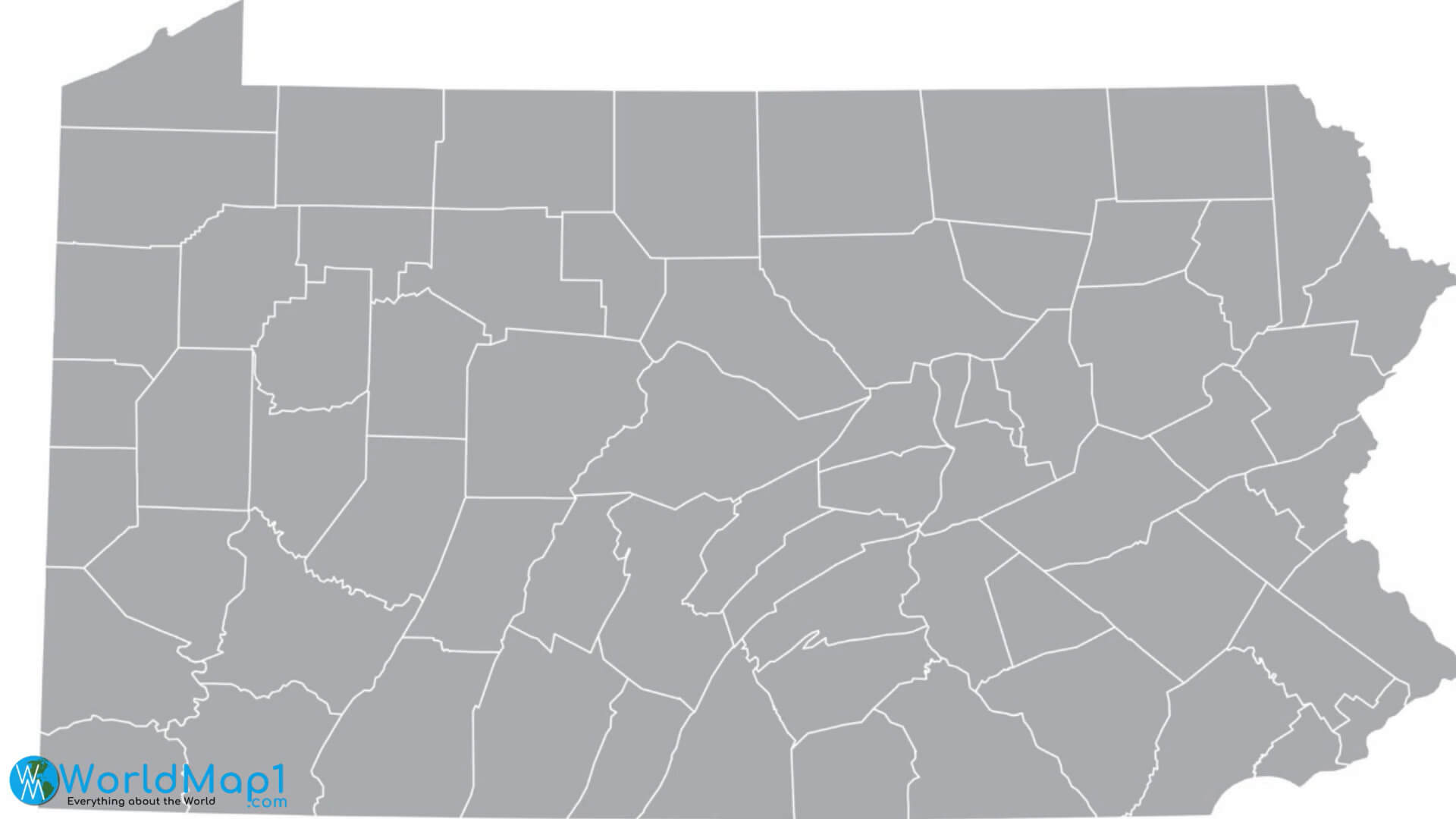 High Detailed Pennsylvania Map