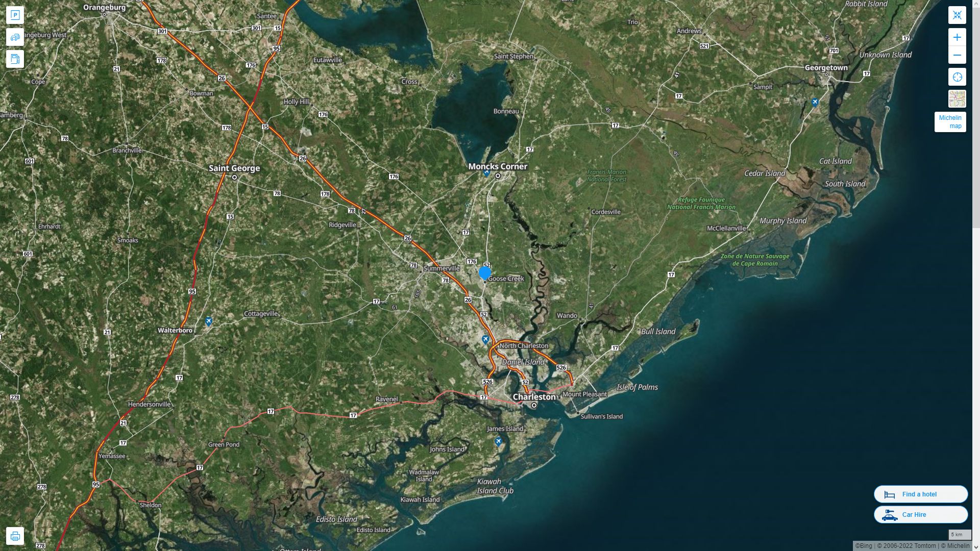 Goose Creek, South Carolina Map