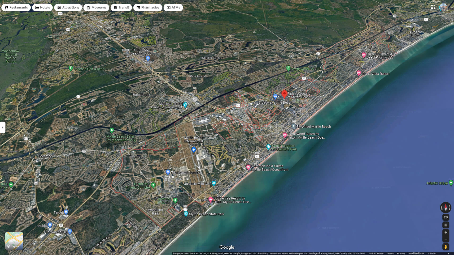 Myrtle Beach South Carolina Map - United States