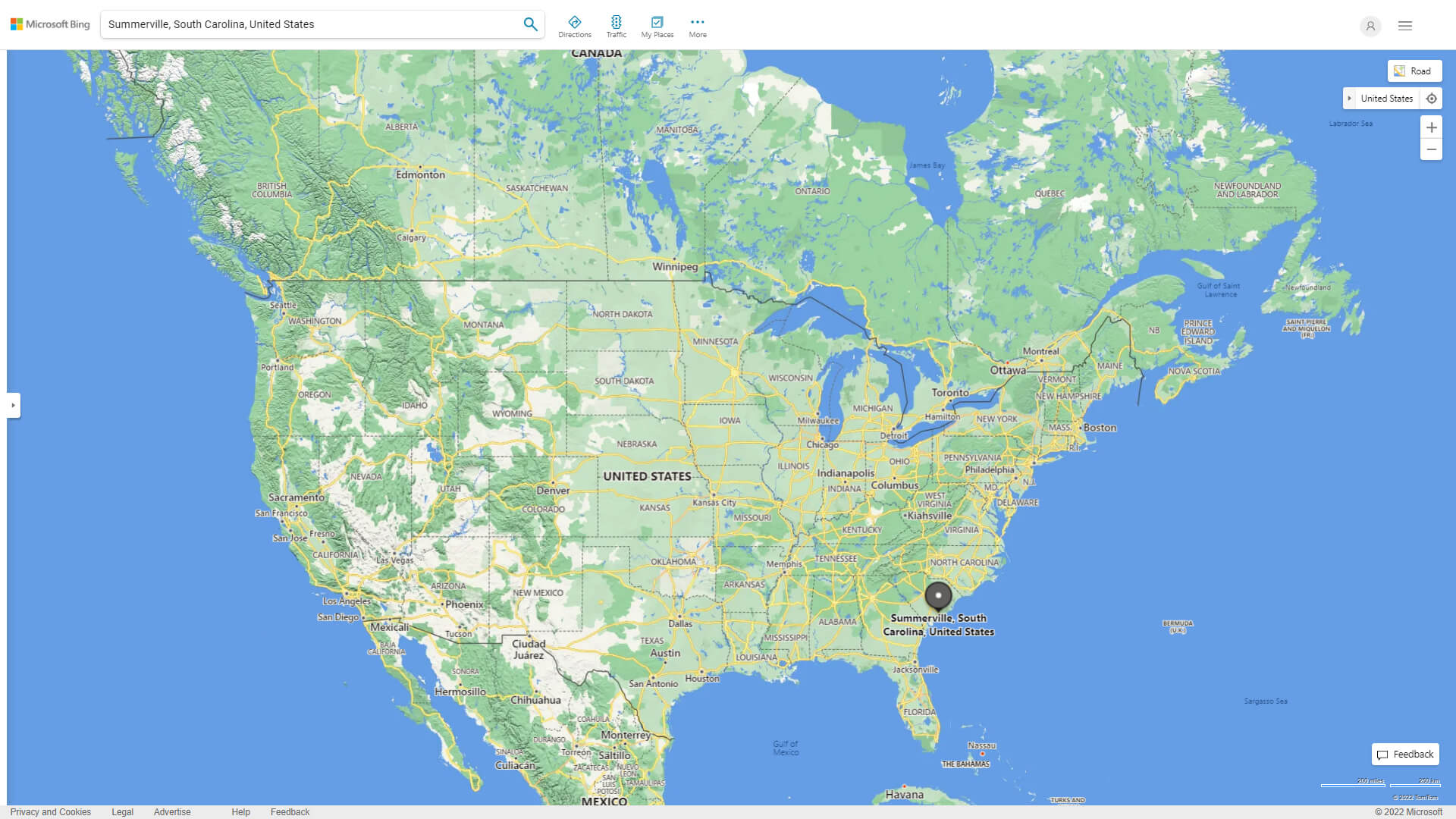 Summerville South Carolina Map - United States