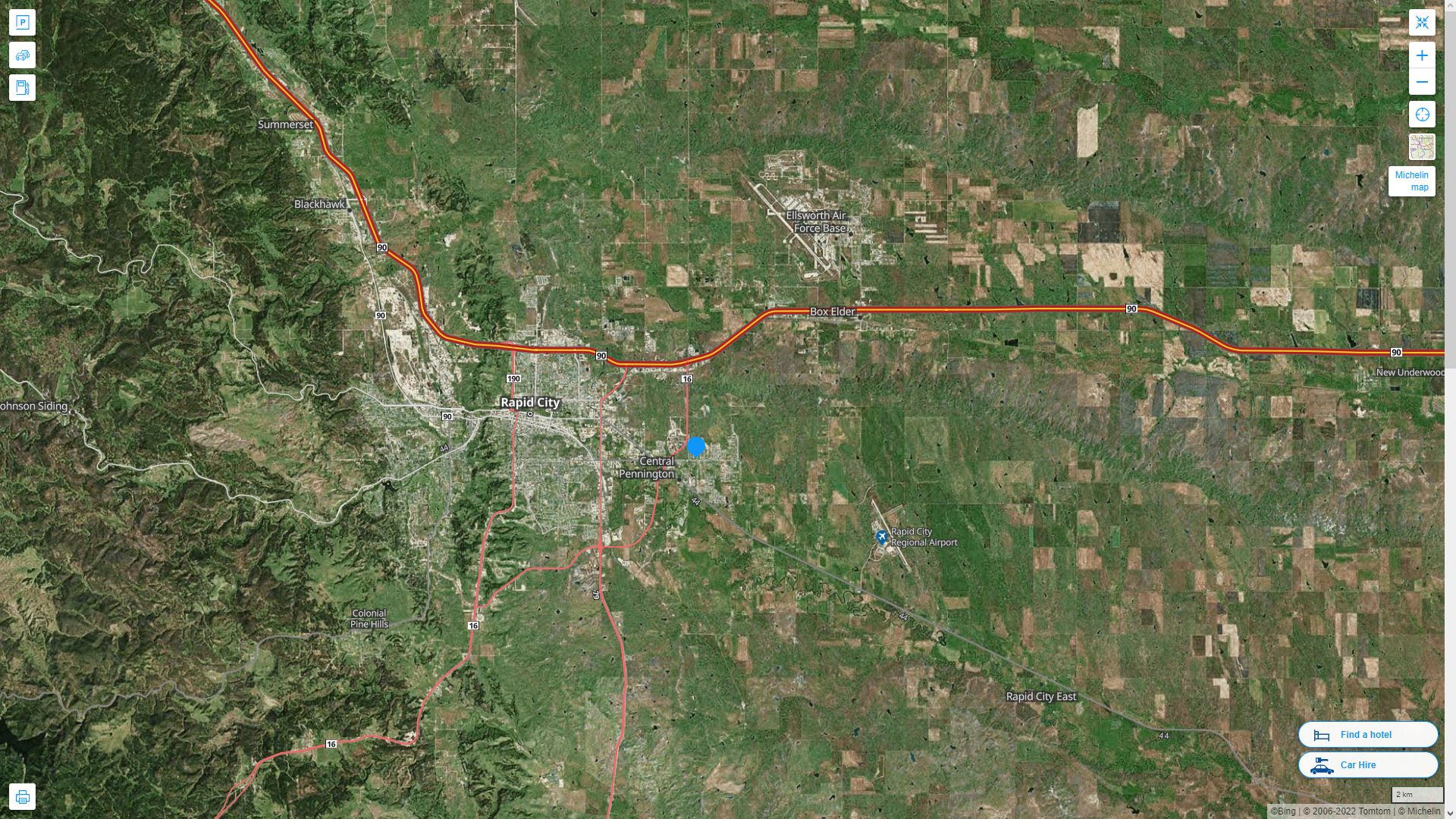 Rapid Valley, South Dakota Map