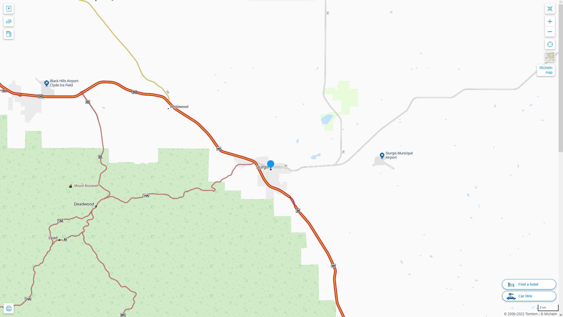 Sturgis South Dakota Map - United States