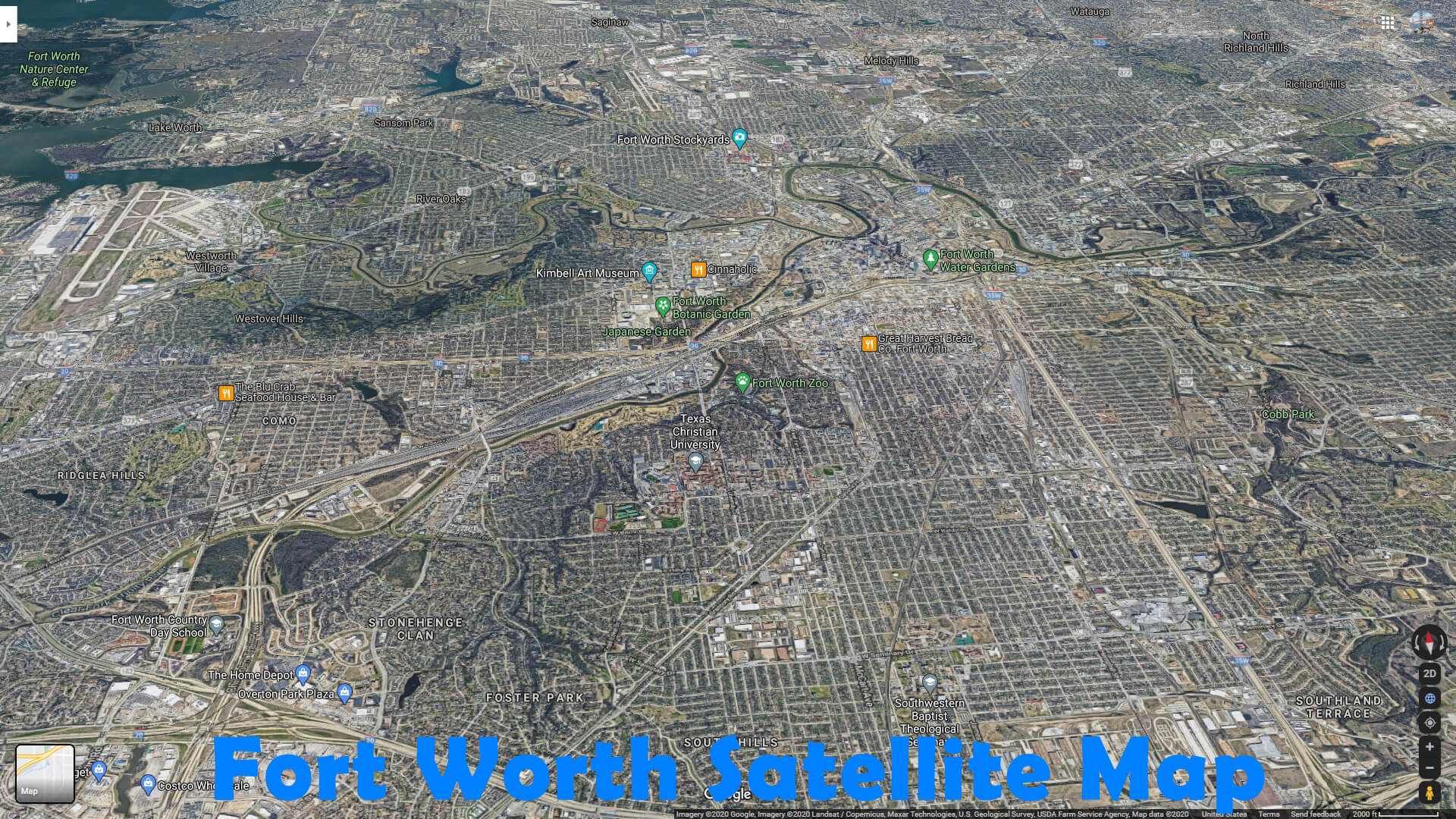 Fort Worth Texas Map - United States