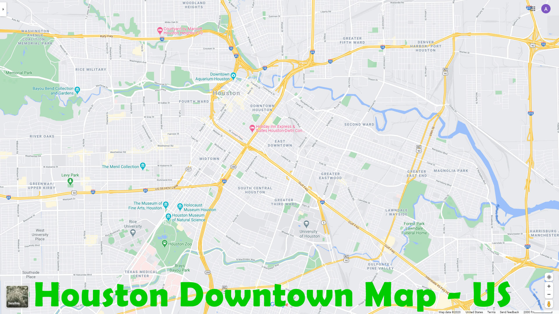 Houston Map - United States