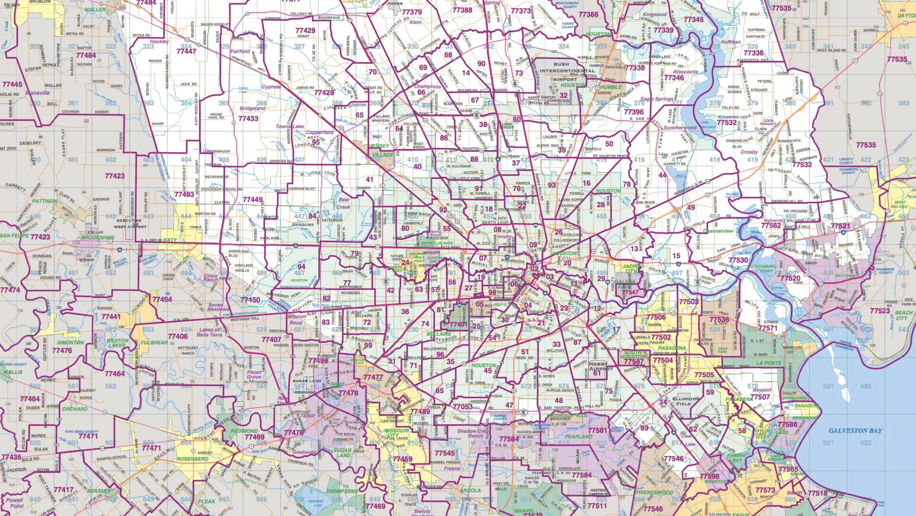 Houston Map - United States