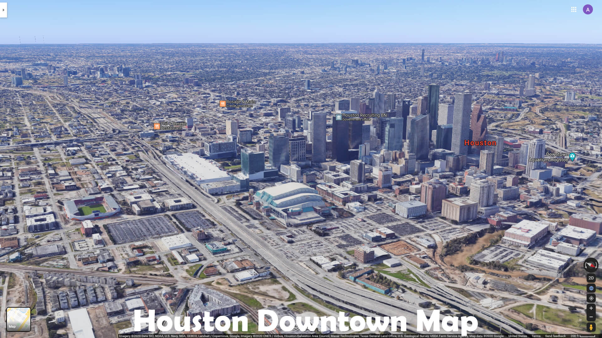 Houston Map - United States