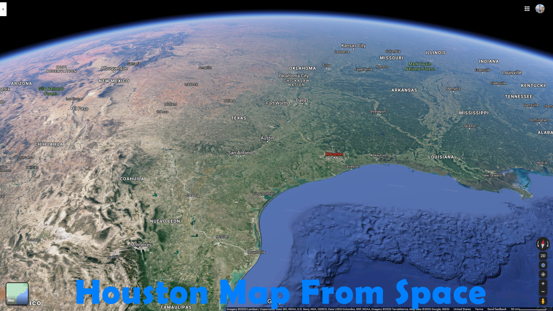 Houston Map - United States