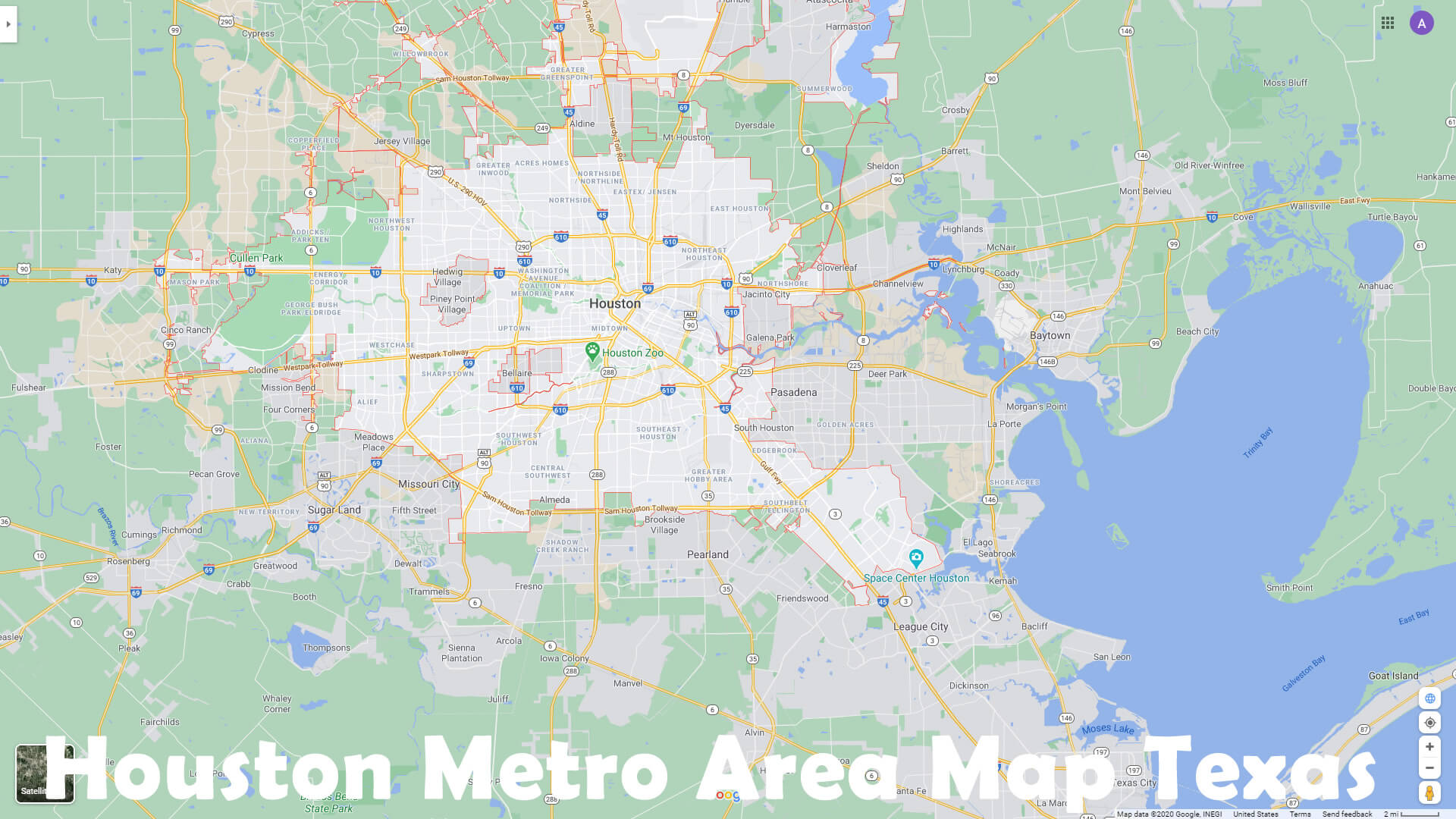 Houston Map - United States