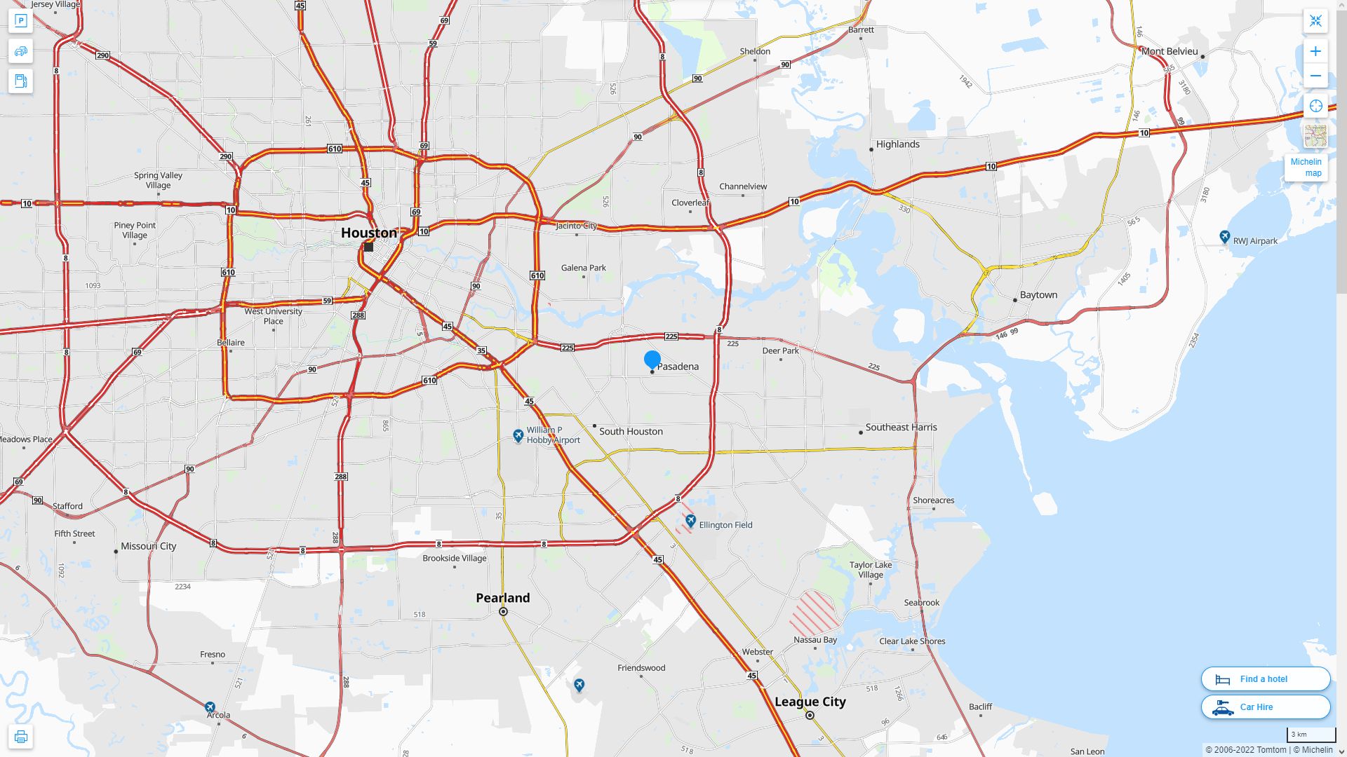 Pasadena Texas Map - United States